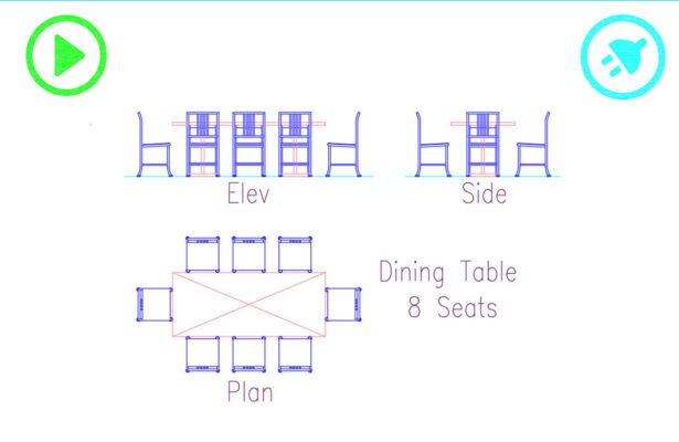 Dining table CAD Blocks - High-Quality and Free Download | AppisCAD
