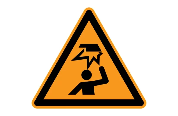 Overhead Obstacle Warning Sign CAD block | AppisCAD