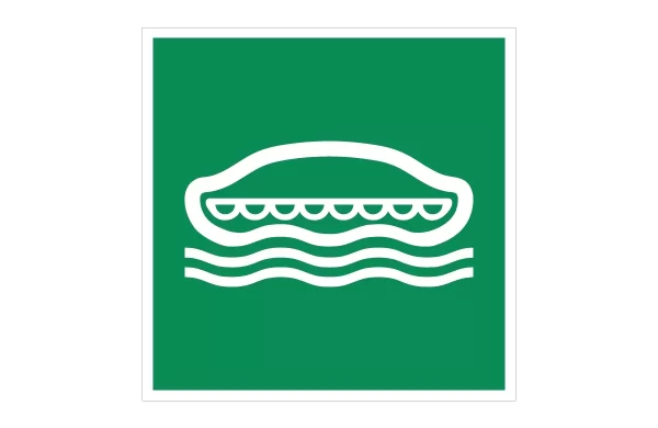 Lifeboat Sign CAD Block - ISO 7010 E036 | AppisCAD