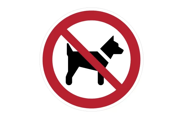 No Dogs Sign CAD Block - ISO 7010 P021 | AppisCAD