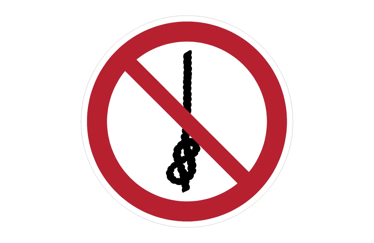 Do Not Tie Knots In Rope Sign CAD Block - ISO 7010 P030 | AppisCAD