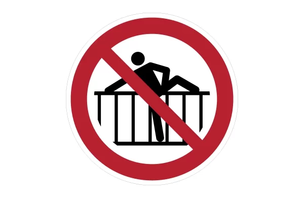 Do Not Cross Barrier Sign CAD Block - ISO 7010 P071 | AppisCAD