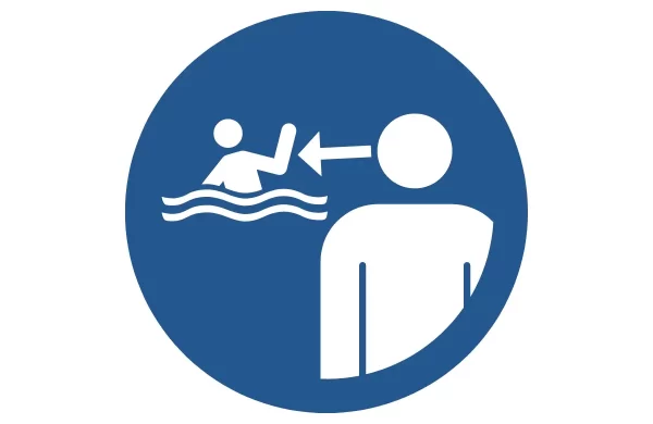 Keep Children Under Supervision in the Aquatic Environment Sign CAD ...