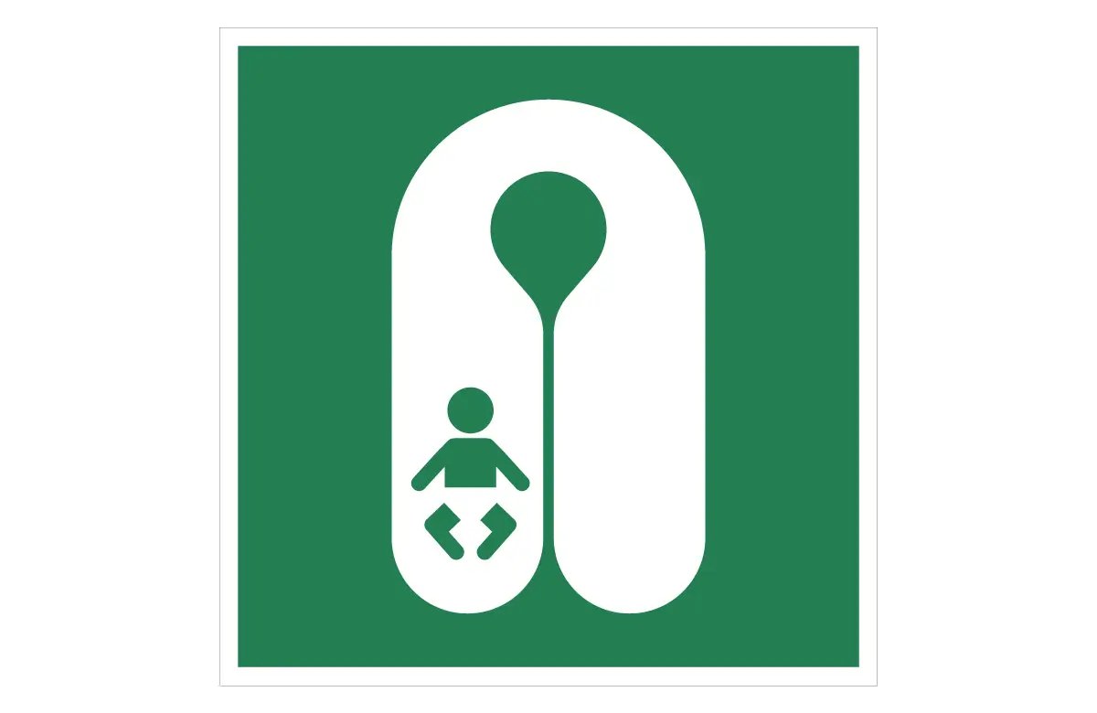 Infant's Lifejacket Sign CAD Block - ISO 7010 E046 | AppisCAD