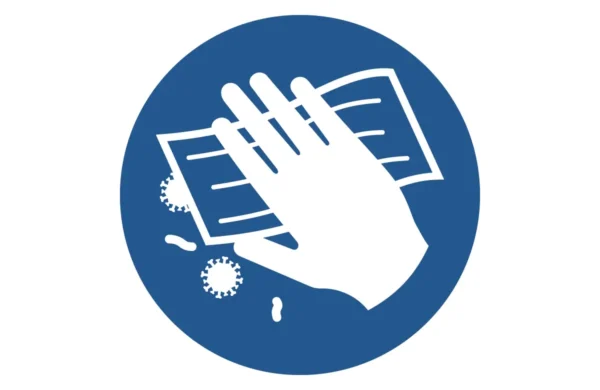 Disinfect Surface Sign CAD Block - ISO 7010 M062 | AppisCAD