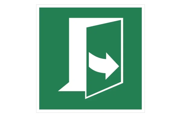 Door opens by pulling on the left-hand side Sign CAD Block - ISO 7010 ...