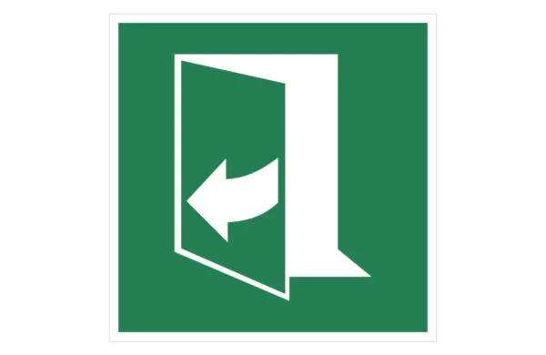Door Opens by Pulling on the Right-Hand Side Sign CAD Block - ISO 7010 ...